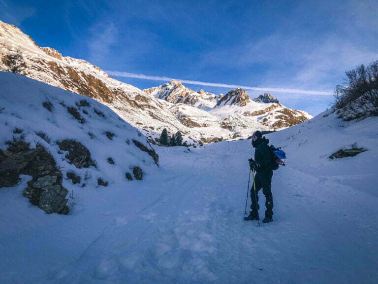 Escursione invernale da Riva di Tures a Passo Gola in Valle Aurina